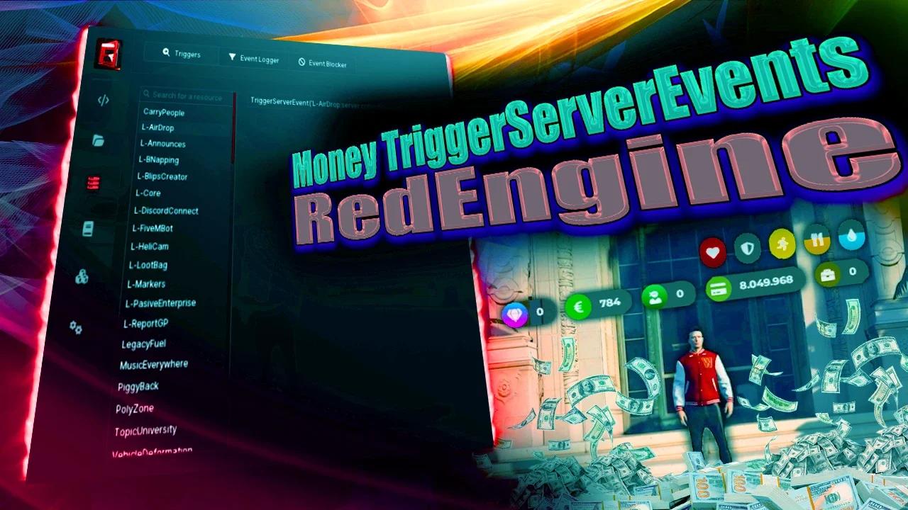 Mod Menu RedEngine TRIGGERSERVEREVENTS CÓMO GANAR DINERO Y ARMAS en ...