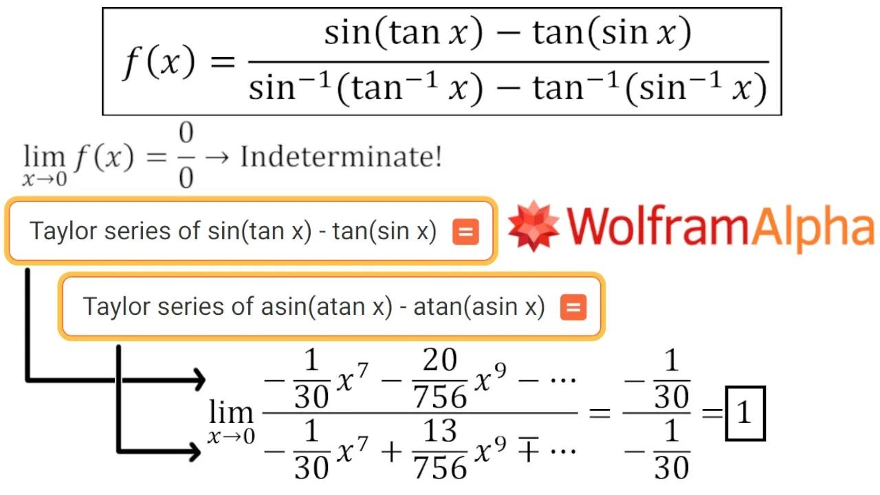 An Elusive Limit Question 4-5: Evaluating the Limit using Taylor Series ...