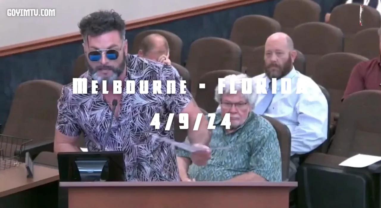 Handsome Truth Speech at City Council in Melbourne, Florida