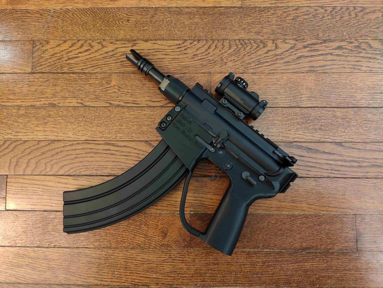 When you try for Star Wars blaster but end up making a paintball gun