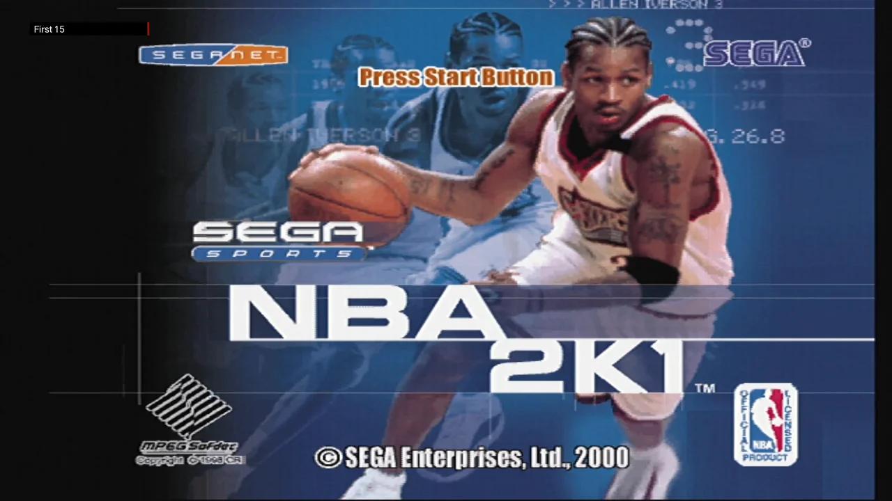 The First 15 Minutes of NBA 2K1 (Dreamcast)