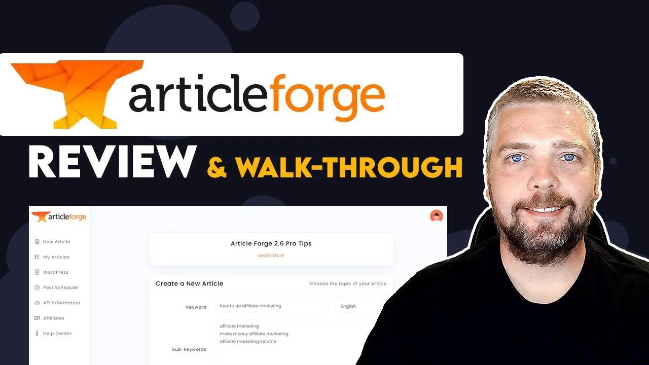 Article Forge Review and Tutorial [Example Articles]