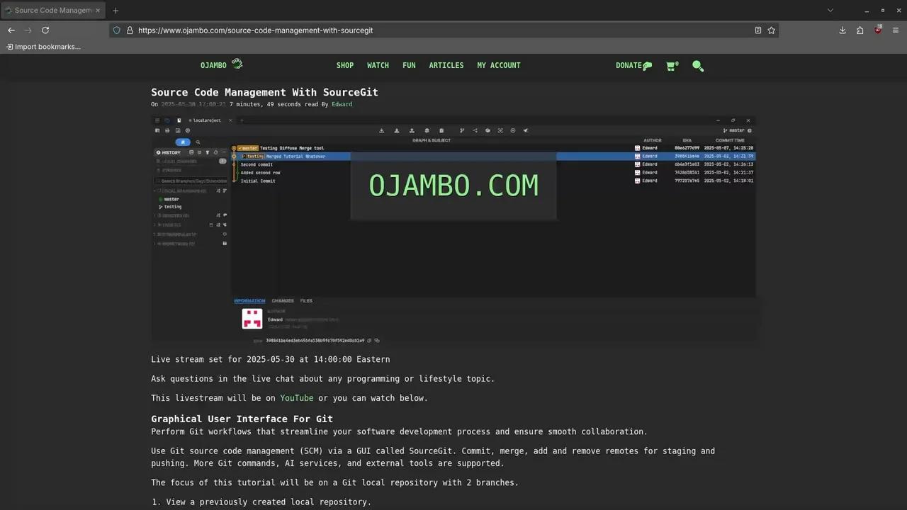Source Code Management With SourceGit