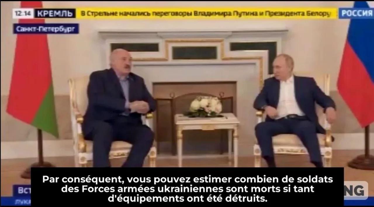 VLADIMIR POUTINE s'est entretenu avec LOUKACHENKO. VOSTFR