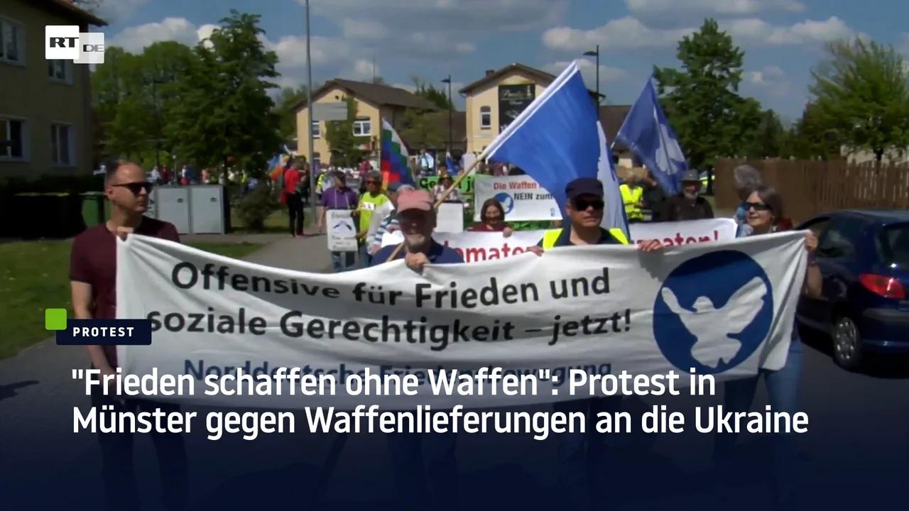 "Frieden schaffen ohne Waffen": Protest in Münster gegen ...