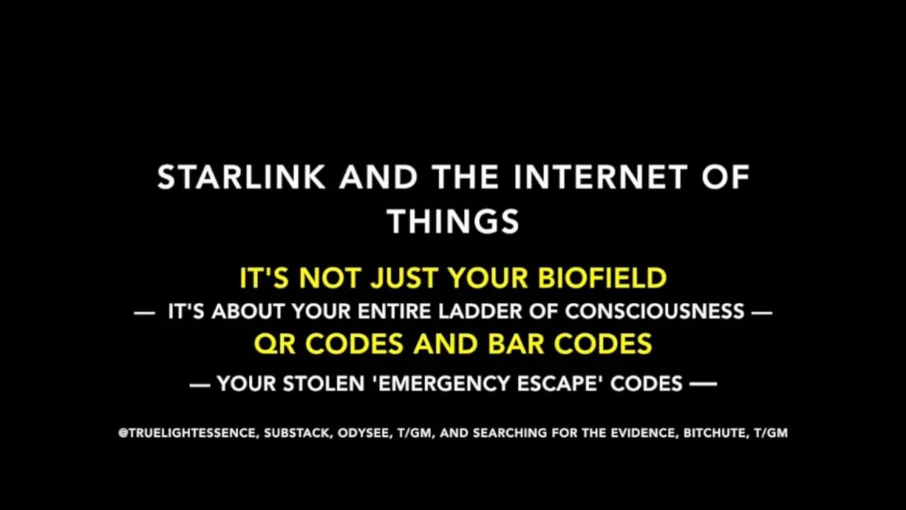 STARLINK AND THE INTERNET OF THINGS — QR CODES AND BAR CODES — YOUR ...