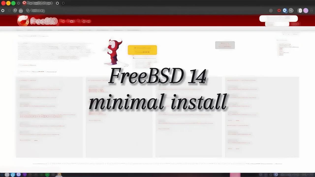 Minimal Freebsd 14 Install