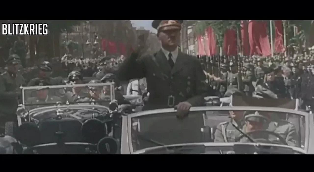 Hitler returns To Germany After The victory in the West