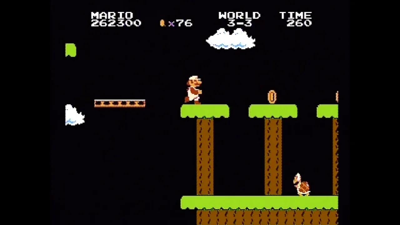 Super Mario Bros. No-Hit Playthrough (Actual NES Capture)