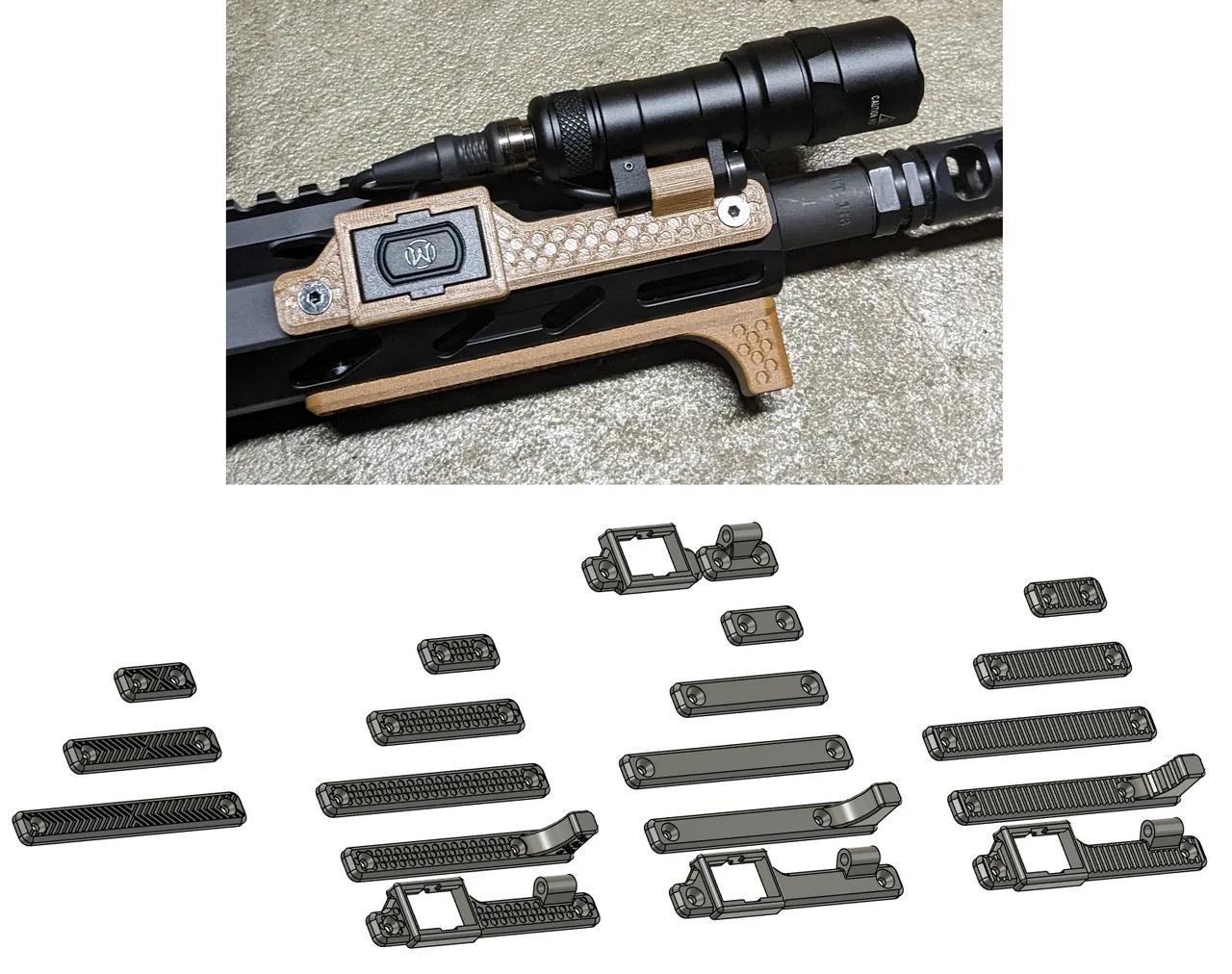 MLOK Rail Covers and Light Mounts