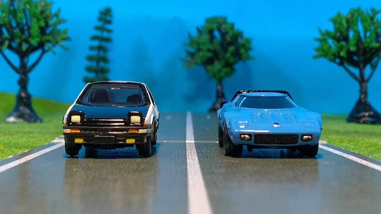 AE86 vs Stratos Stop Motion