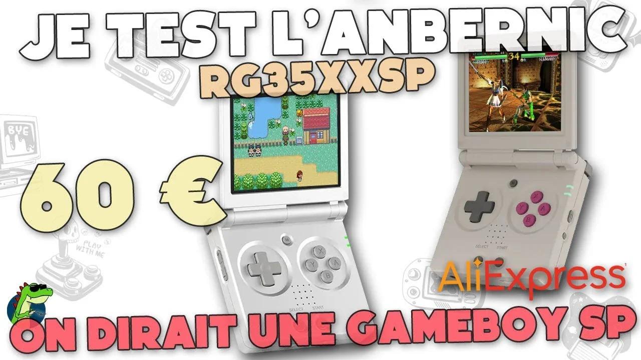 Je test l'Anbernic RG35XXSP (Format Gameboy Advance SP), console retro ...