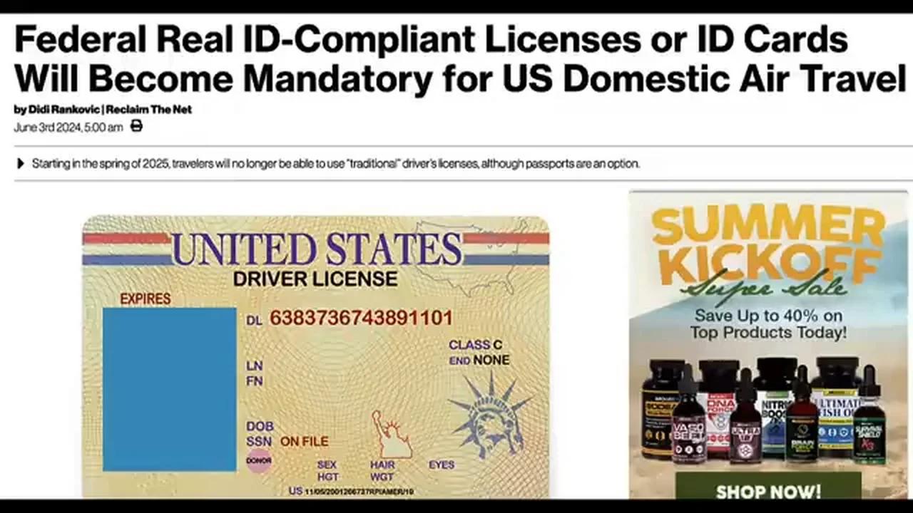 THE REAL ID IS BEING REQUIRED IN AMERICA BY 2025 WITH FEDERAL LIMITS IF ...