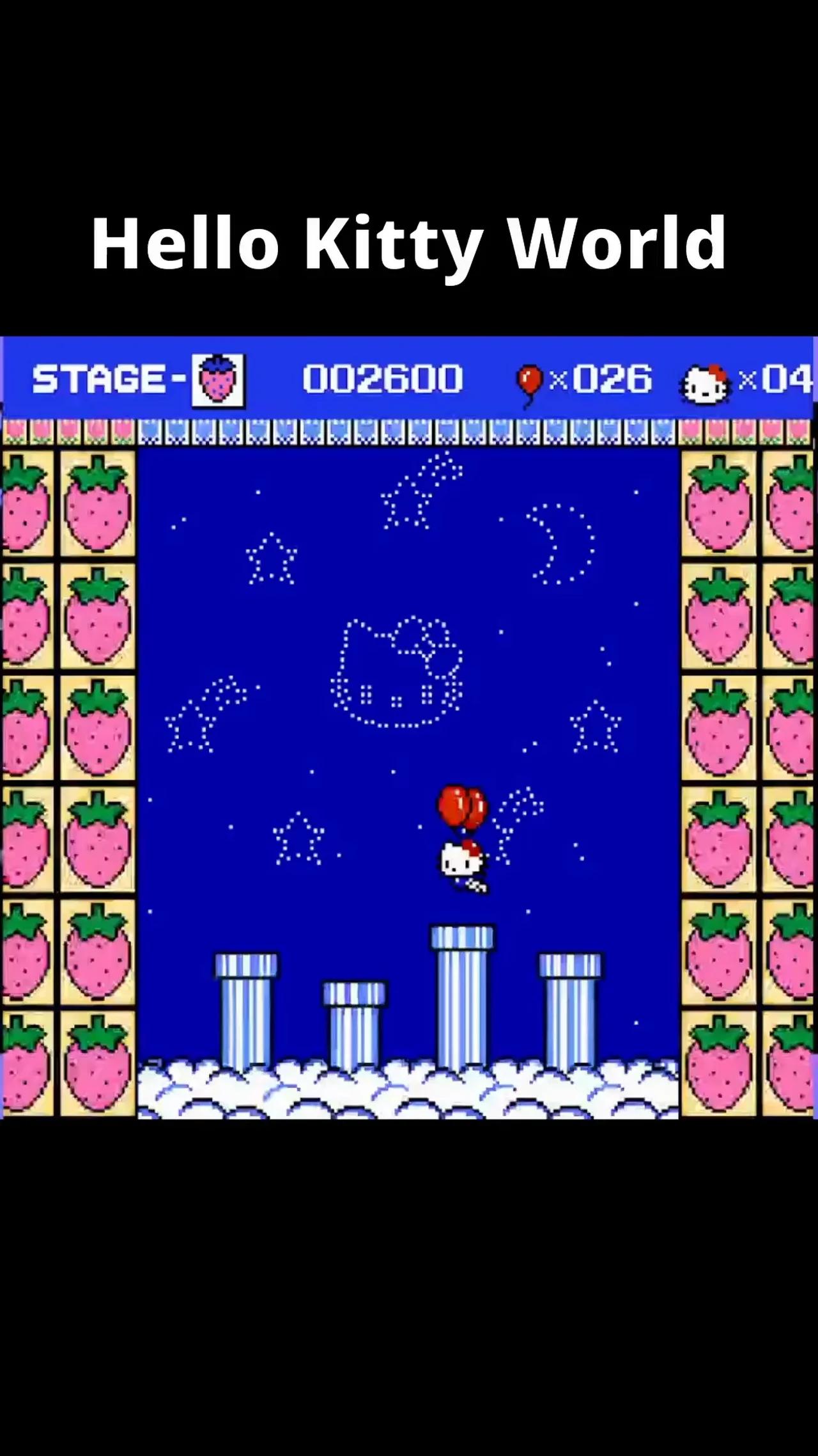 Hello Kitty World Bonus Level on the NES