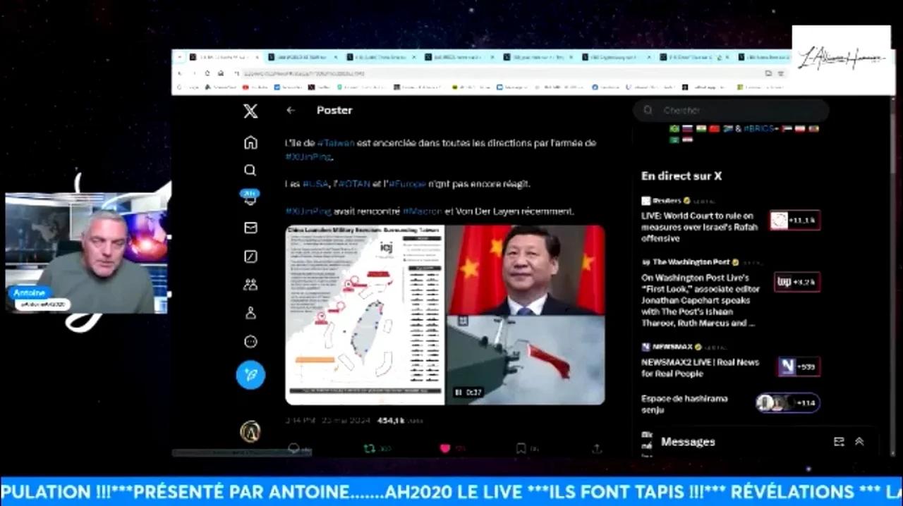 AH2020 LE LIVE DU 24/5/2024 L'EFFONDREMENT TOTAL DU DEEP STATE-VIDEO LIGHT (24-05-2024)