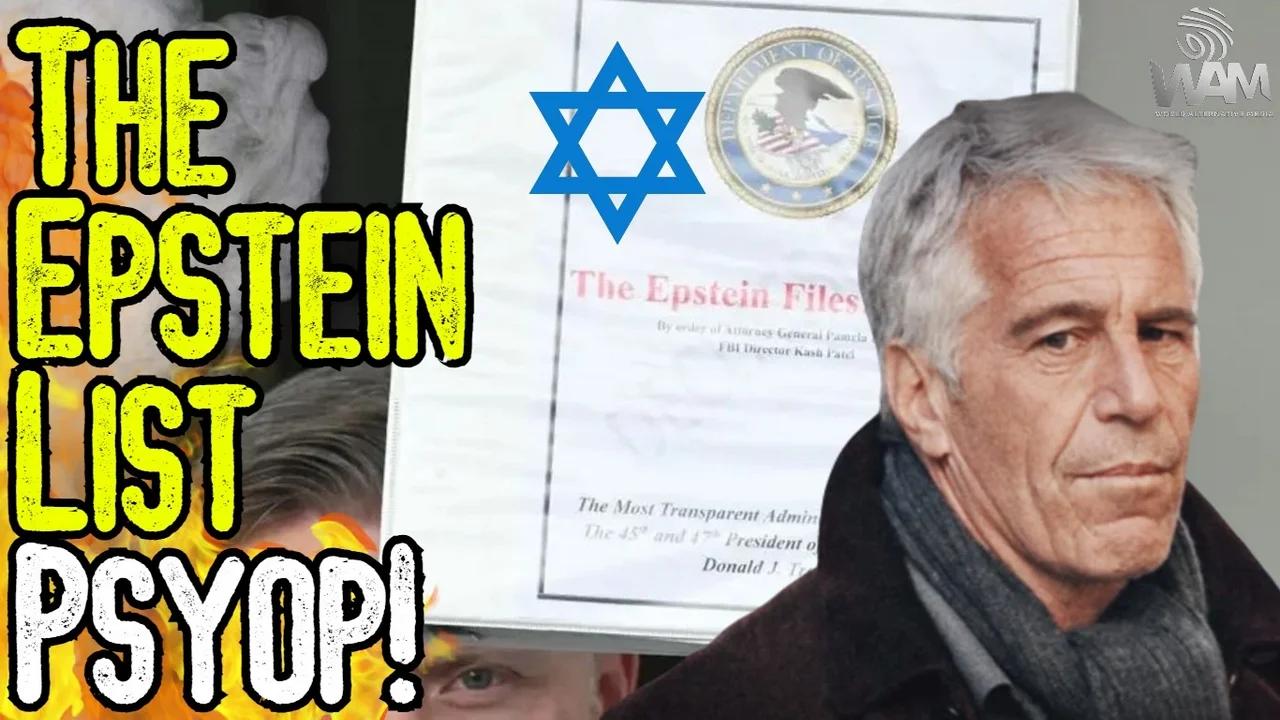 THE EPSTEIN LIST PSYOP! - Israeli Controlled Government Doesn't Want ...