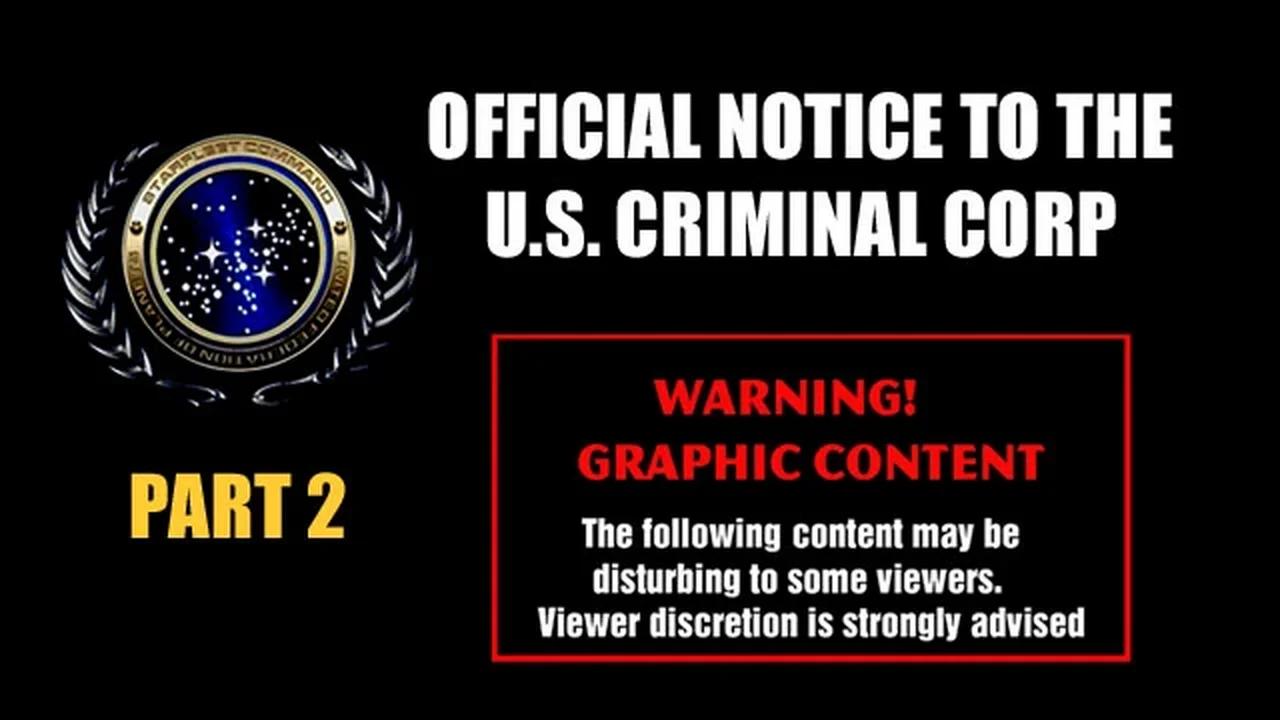 OFFICIAL NOTICE TO THE US CRIMINAL CORPORATION PART II EVENT DATE 10.24.2022