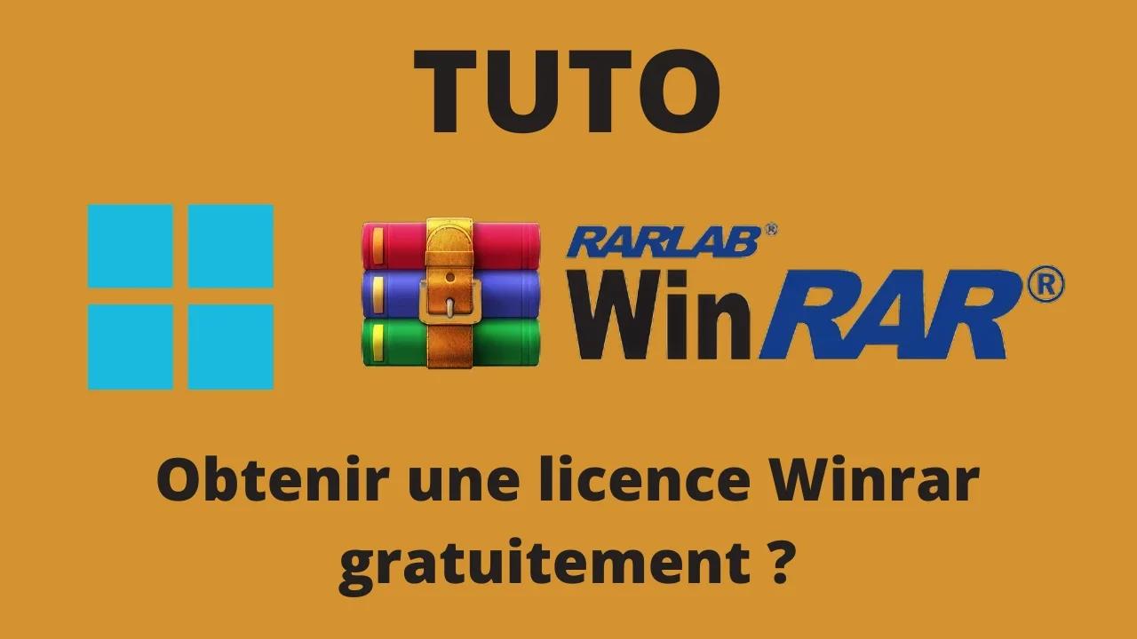 Obtenir une licence Winrar gratuitement