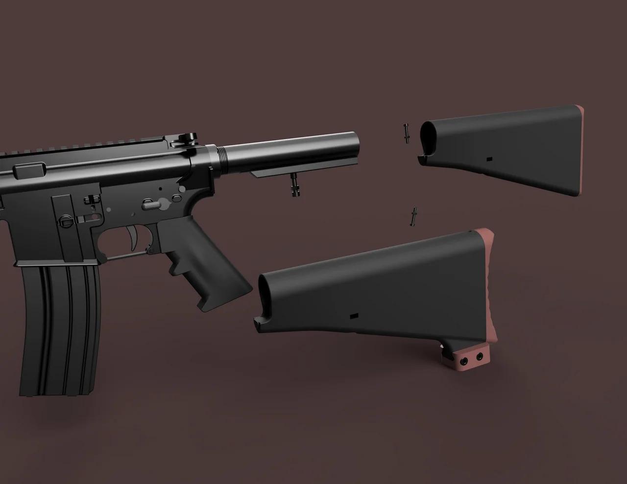 Unseenkiller - A2 Multi Position-Mounted Fixed Stock (v1.1)