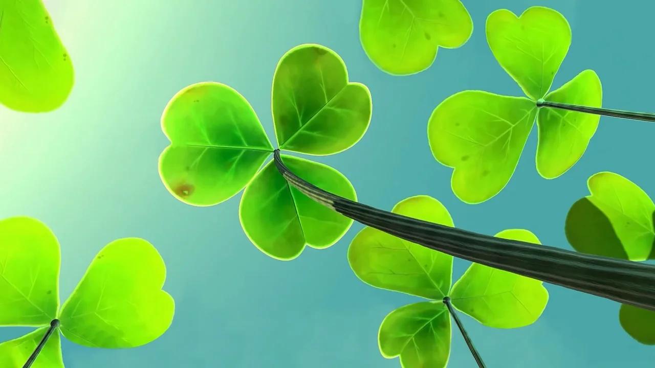 Under the Waving Leaves of a Huge Clover - Live Wallpaper