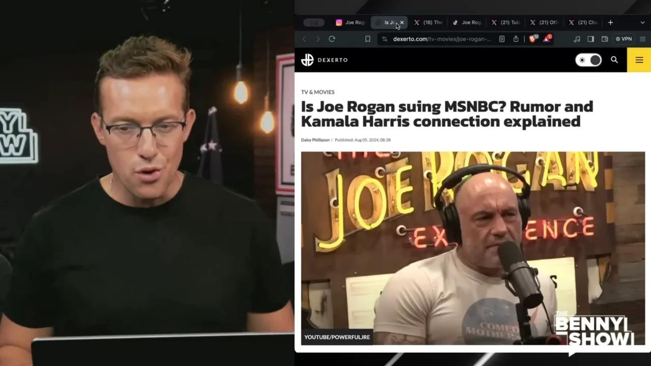 MSNBC Posts FAKE CLIP of Joe Rogan 'Endorsing' Kamala Harris | DELETES ...