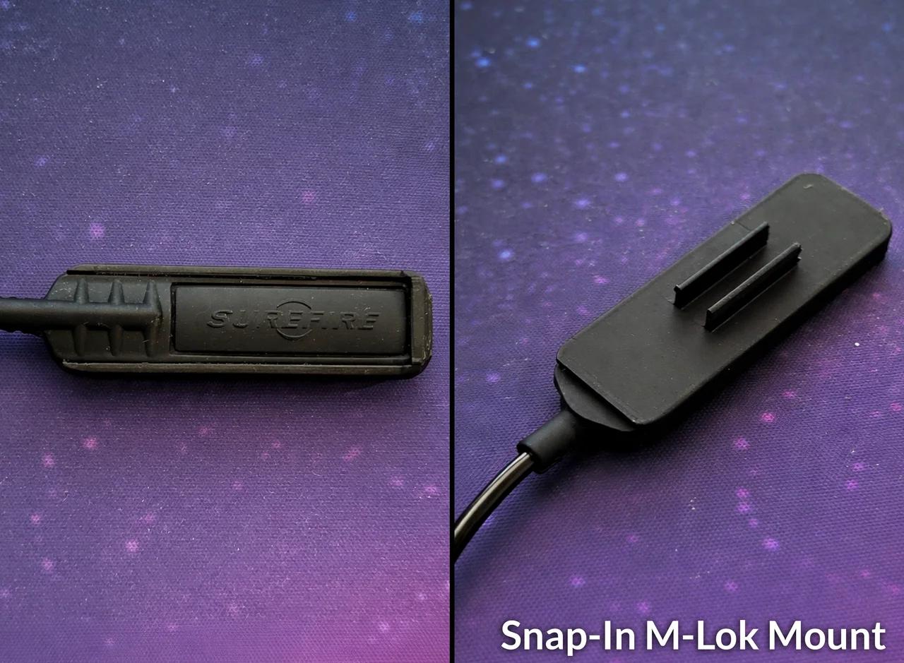 Snap-In M-Lok Tape Switch Mount for Scout Lights