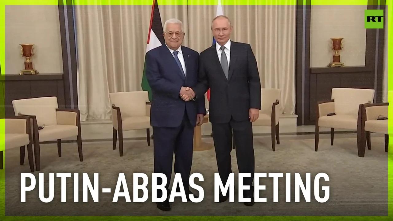 Putin meets with Palestinian President Abbas in Moscow