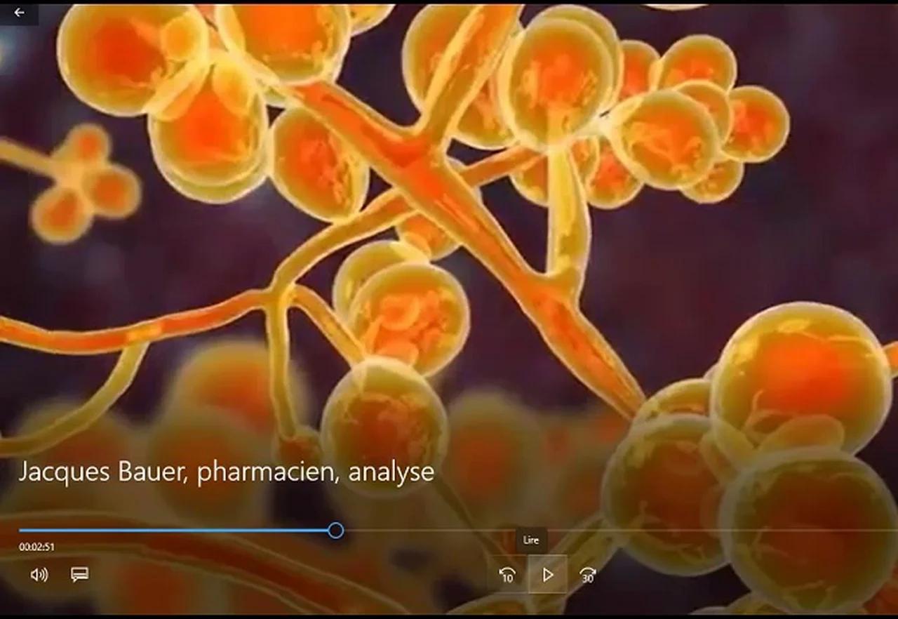 Jacques Bauer, pharmacien clinicien, démontre la structure vivante d'un ...