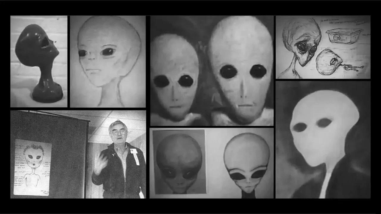 Faces of an alien and the terror of the ET abduction phenomenon ...
