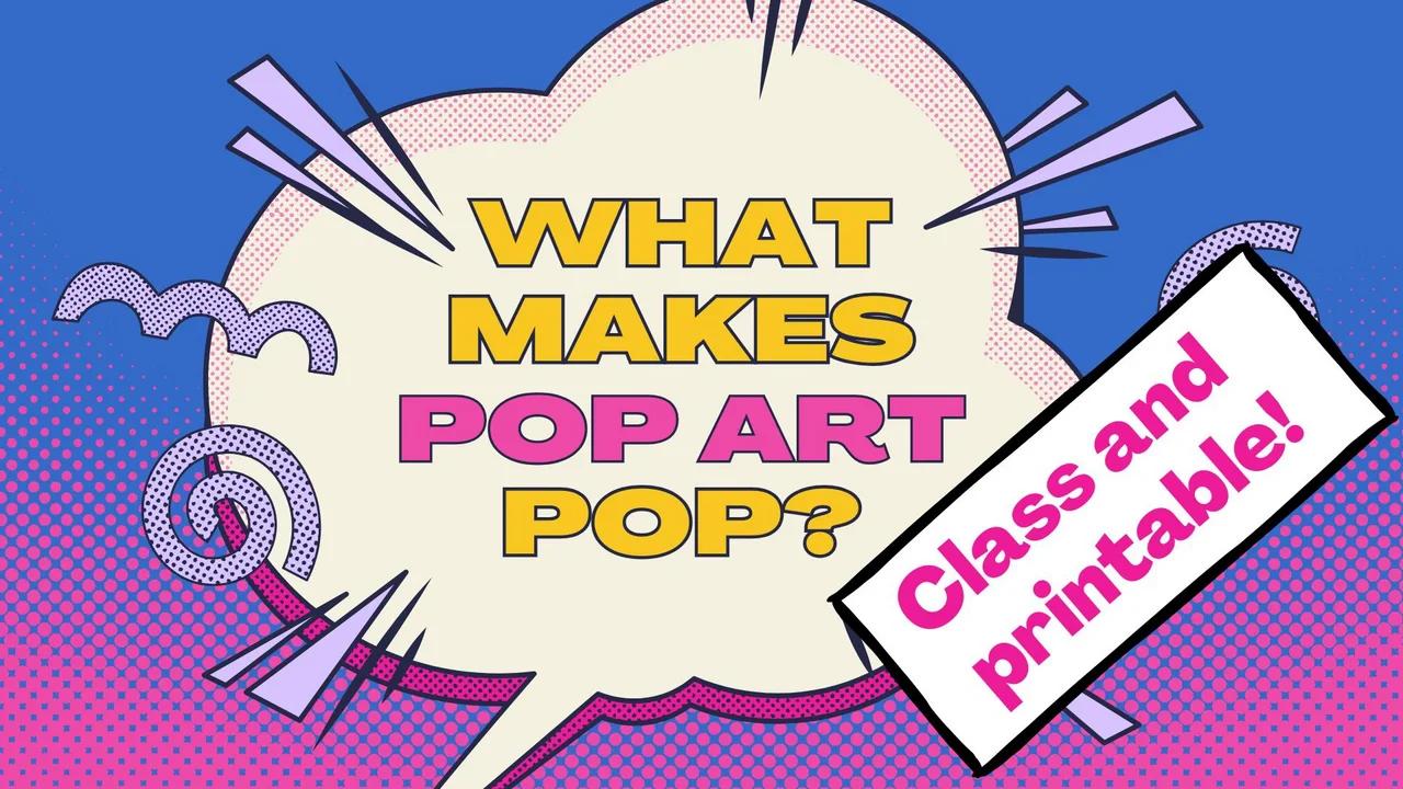 POP ART mini lesson and activity