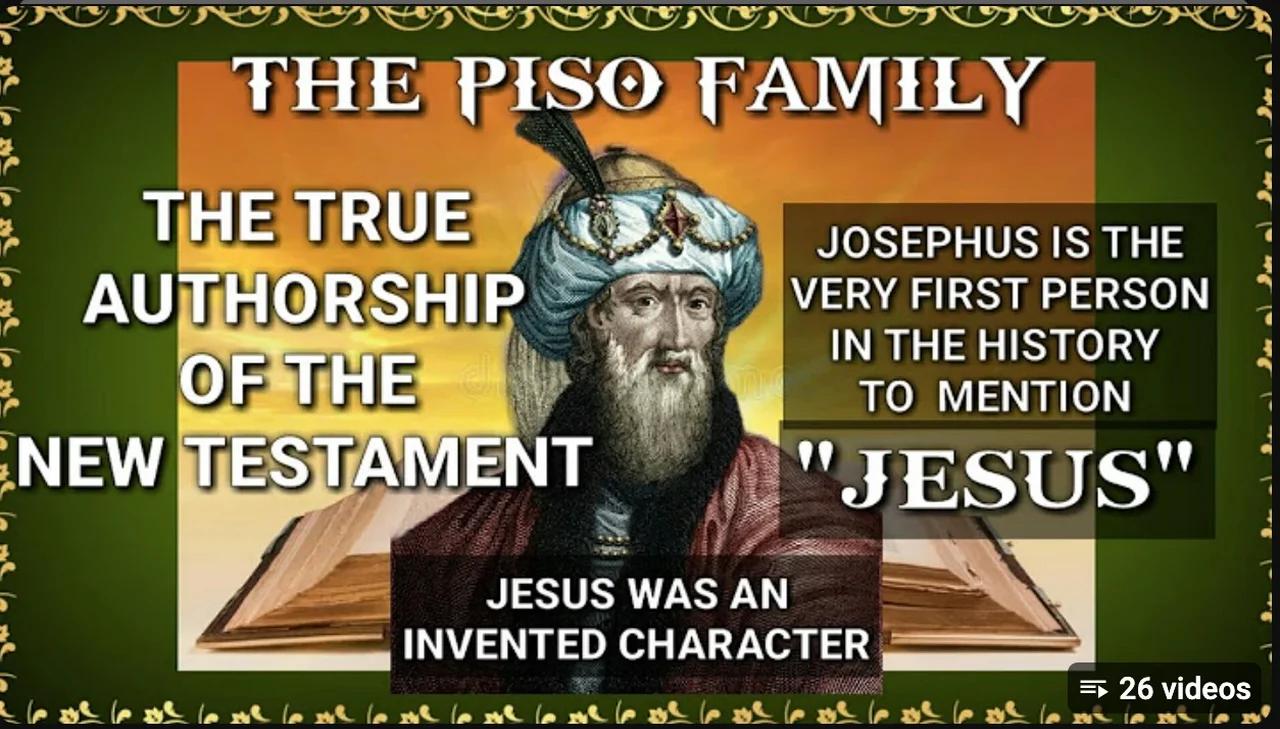 The True Authorship Of The New Testament | Roman Piso Family Wrote The ...