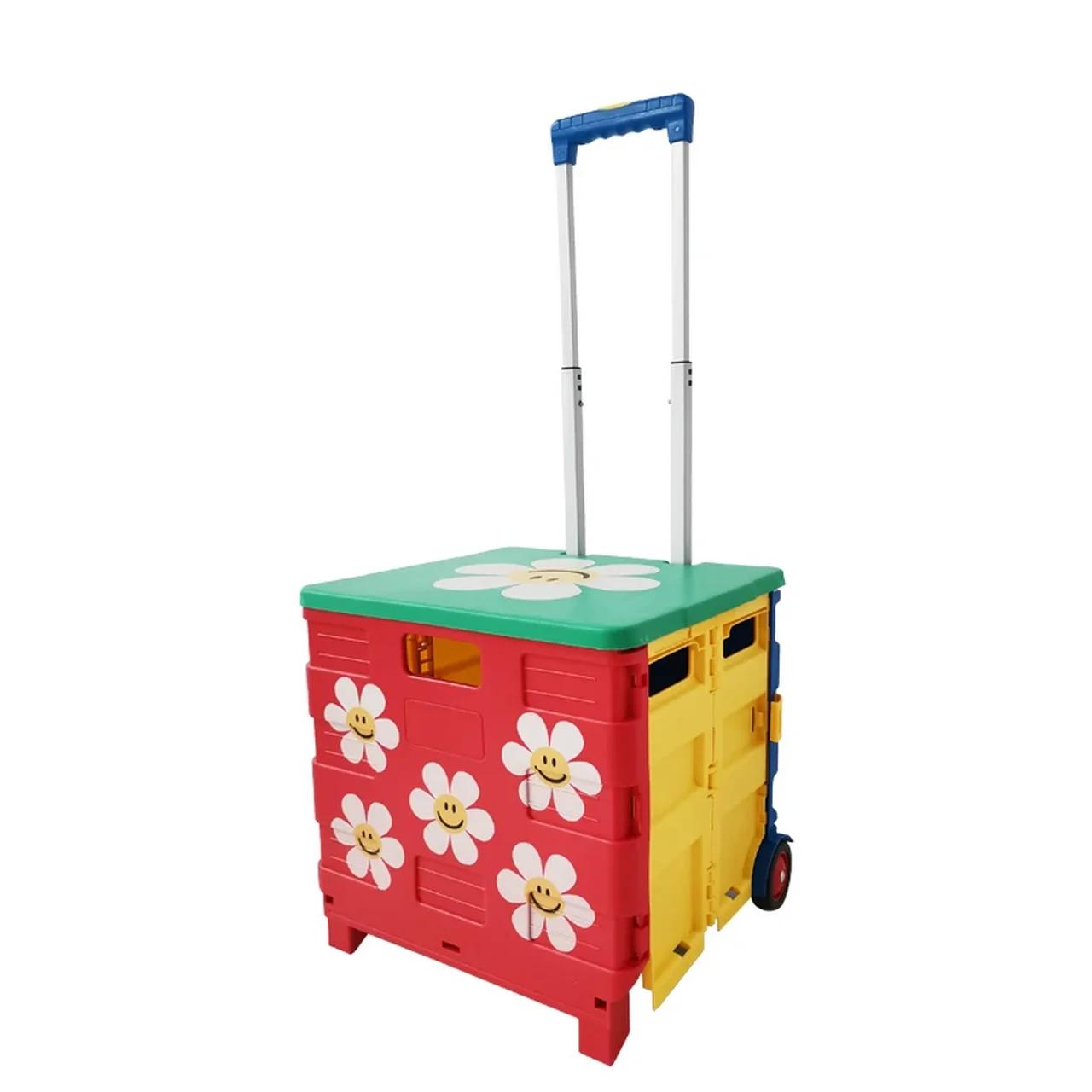 ZY Convenient 2-Wheel Foldable Trolley Cart