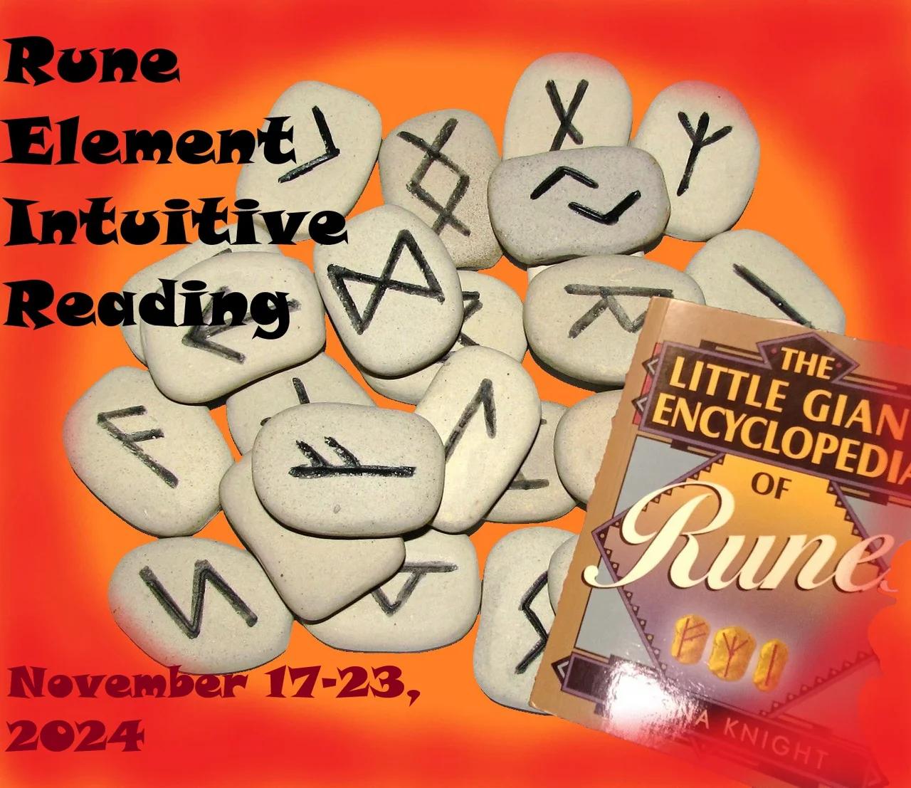 Rune Elemental Reading November 17-23, 2024