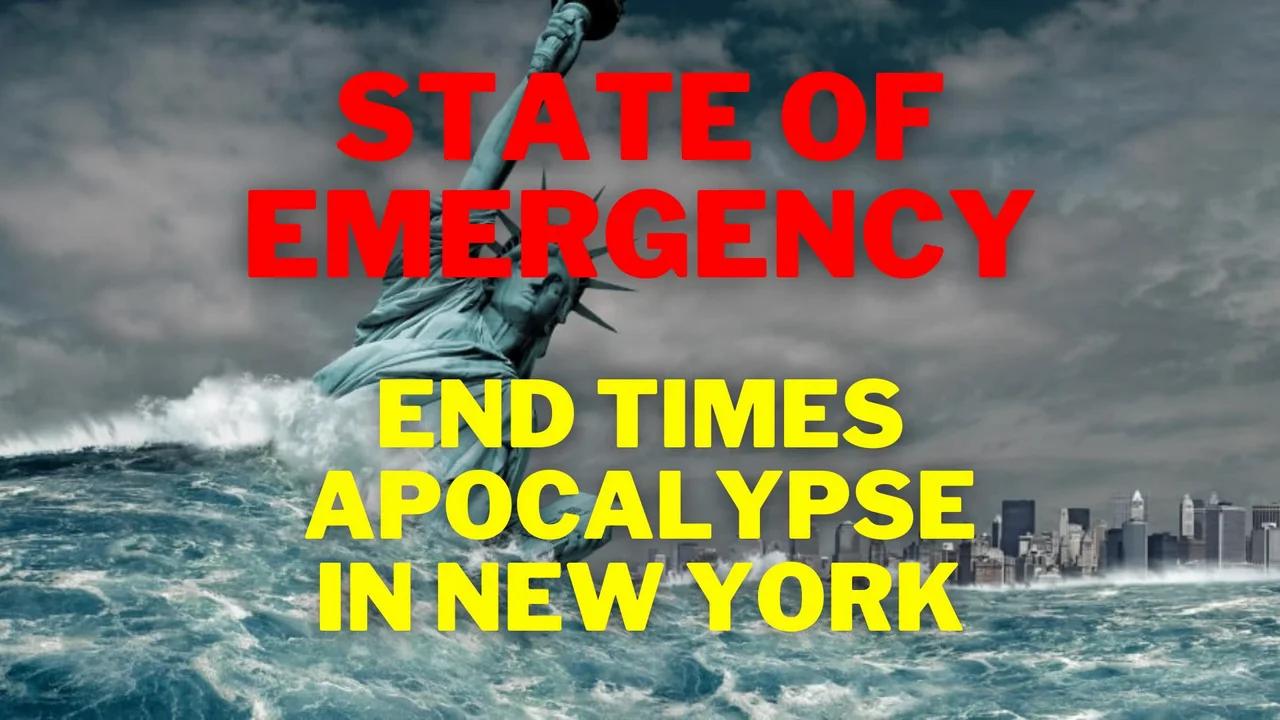 New York Apocalypse End Times Floods - State of Emergency - Rapture ...