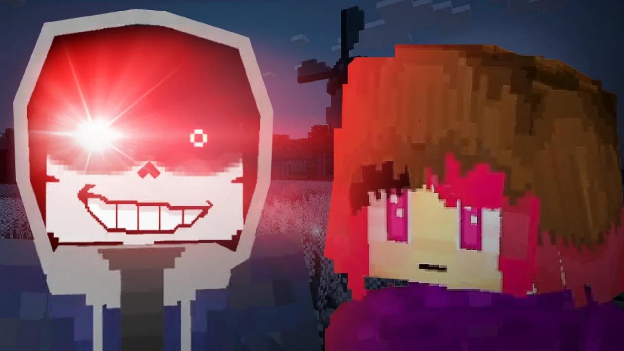 MURDER SANS VS BETE NOIRE... (Minecraft Bedrock Mob Battle)