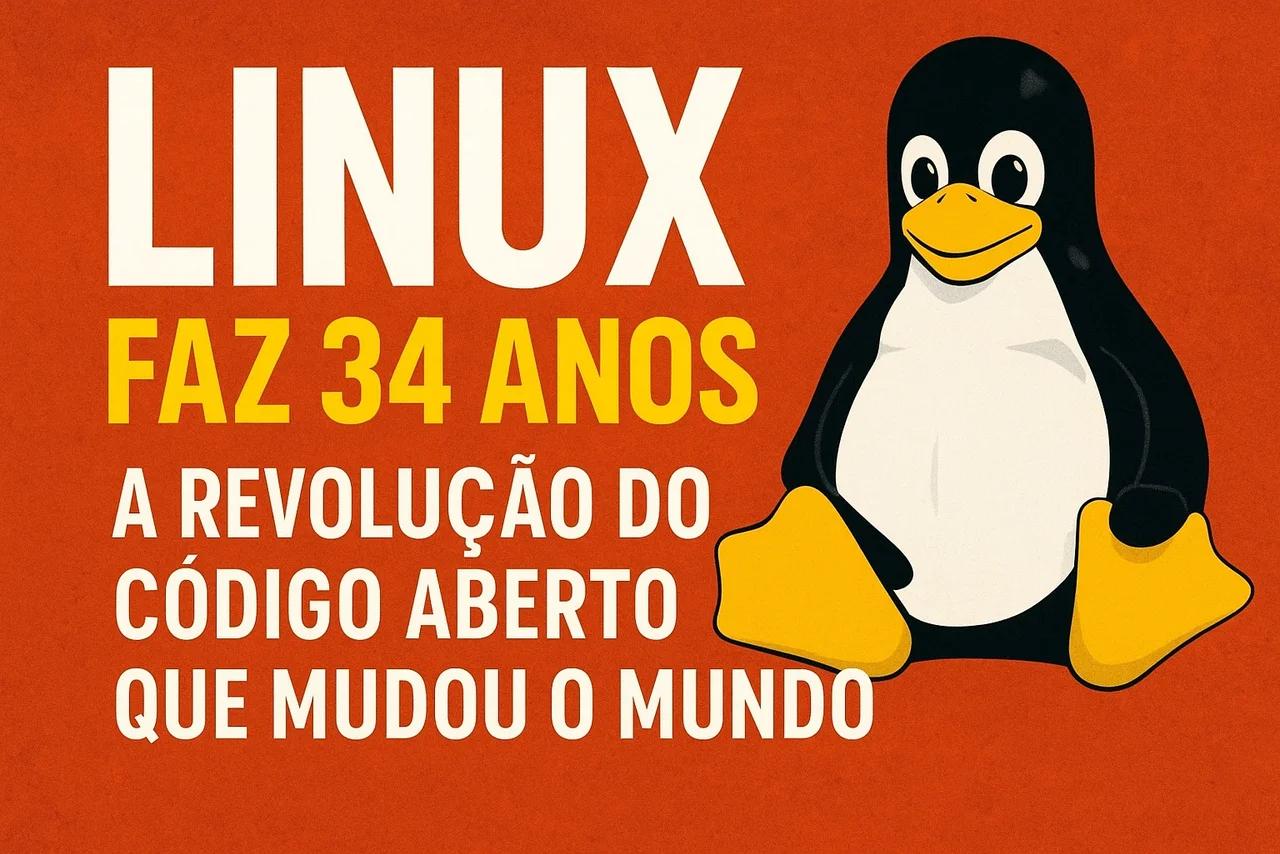 Linux Faz 34 Anos: A Revolução do Código Aberto que Mudou o Mundo!