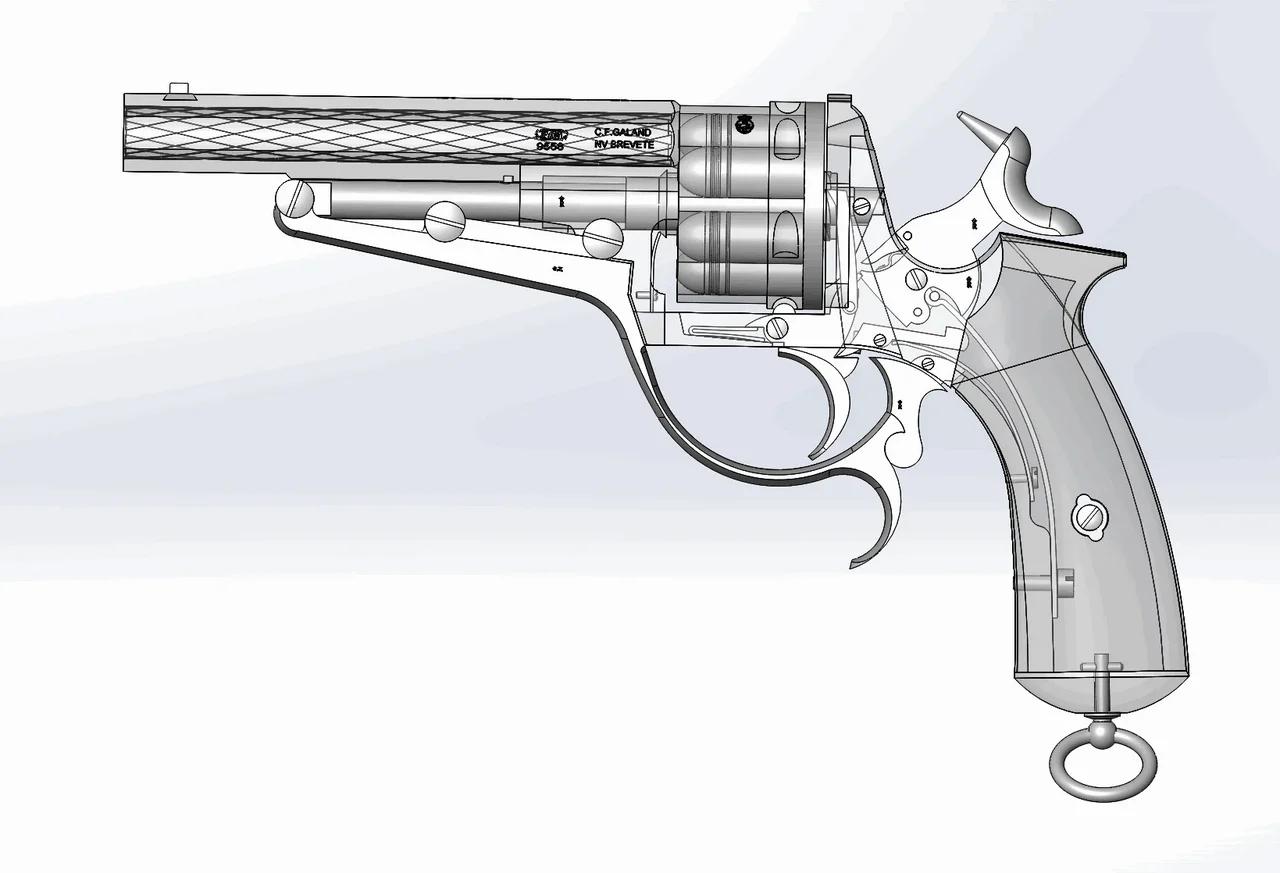 Galand Model 1872 Revolver Reference Model