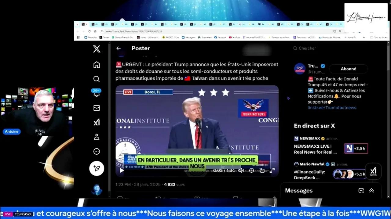 ANTOINE PRÉSENTE **AH2020 LE 20H *** LE LIVE DU 28/01/2025 ***JOURS 9 DU NOUVEAU MONDE*** VIDEO ...