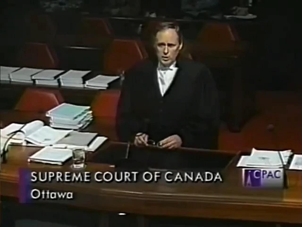 Doug Christie defending Malcolm Ross in the Supreme Court of Cananda ...