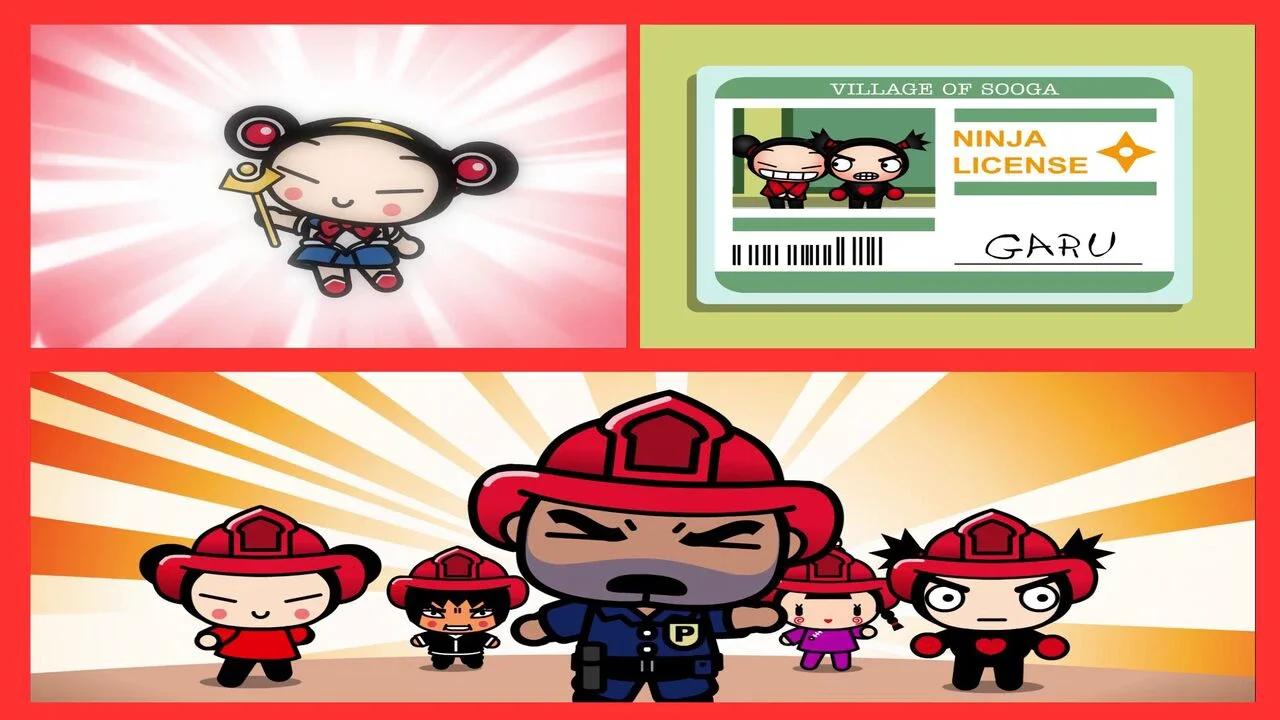 PUCCA | EP21 - Tokyo a Go-Go | Ninja License | Four-Alarm Fire