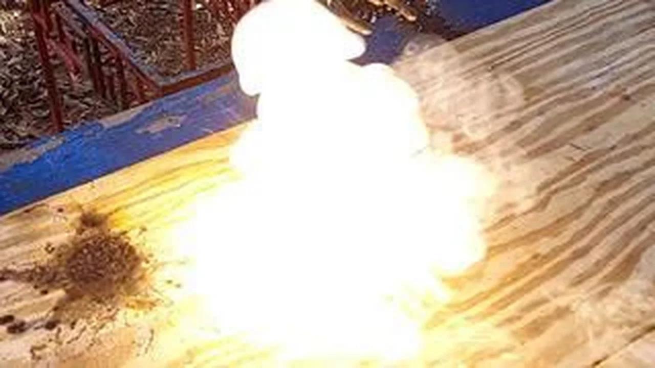 Flash Powder (Magnalium and Antimony Trisulfide) #chemistry #donttryathome