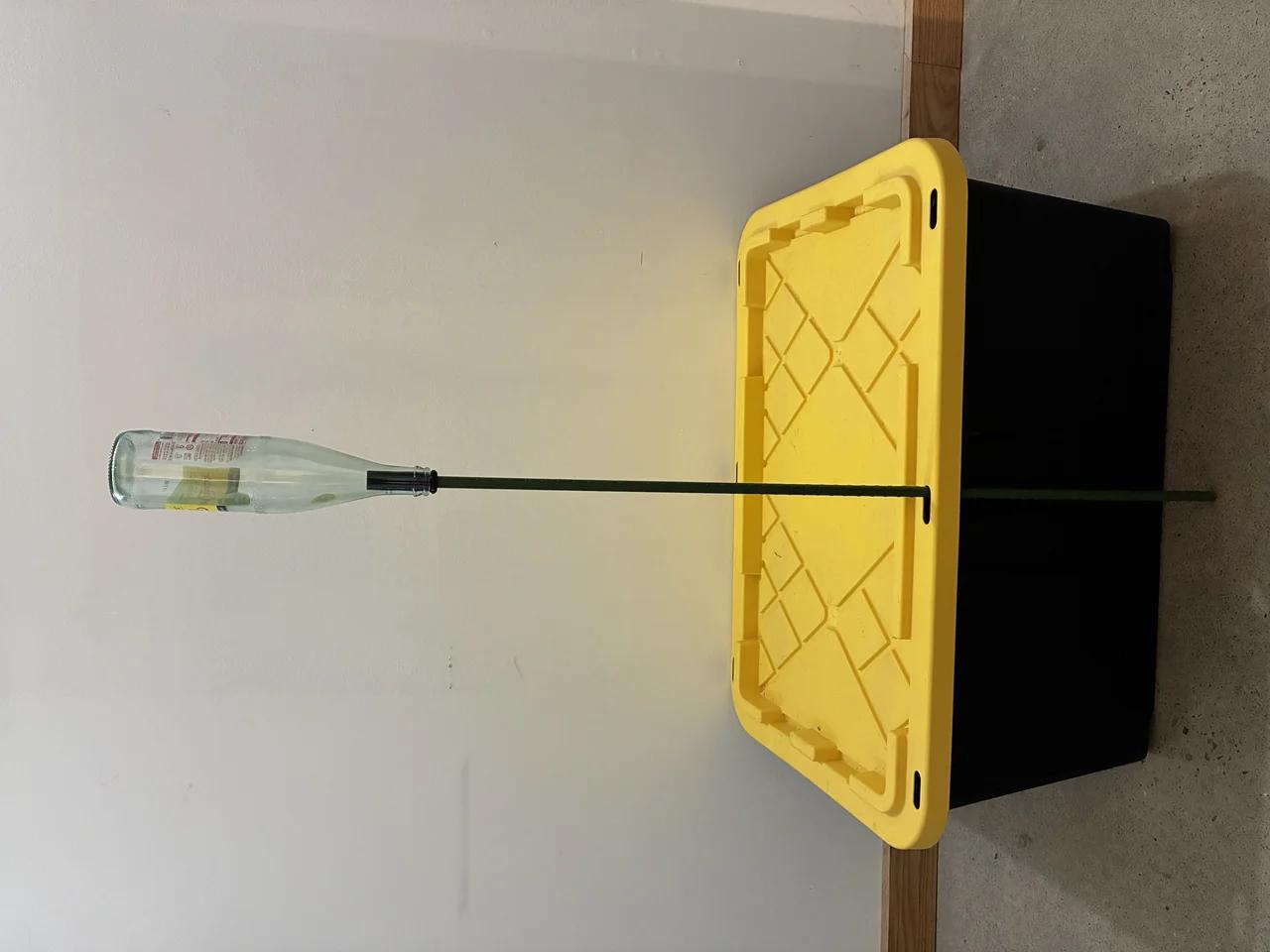 glass bottle target stand adapter