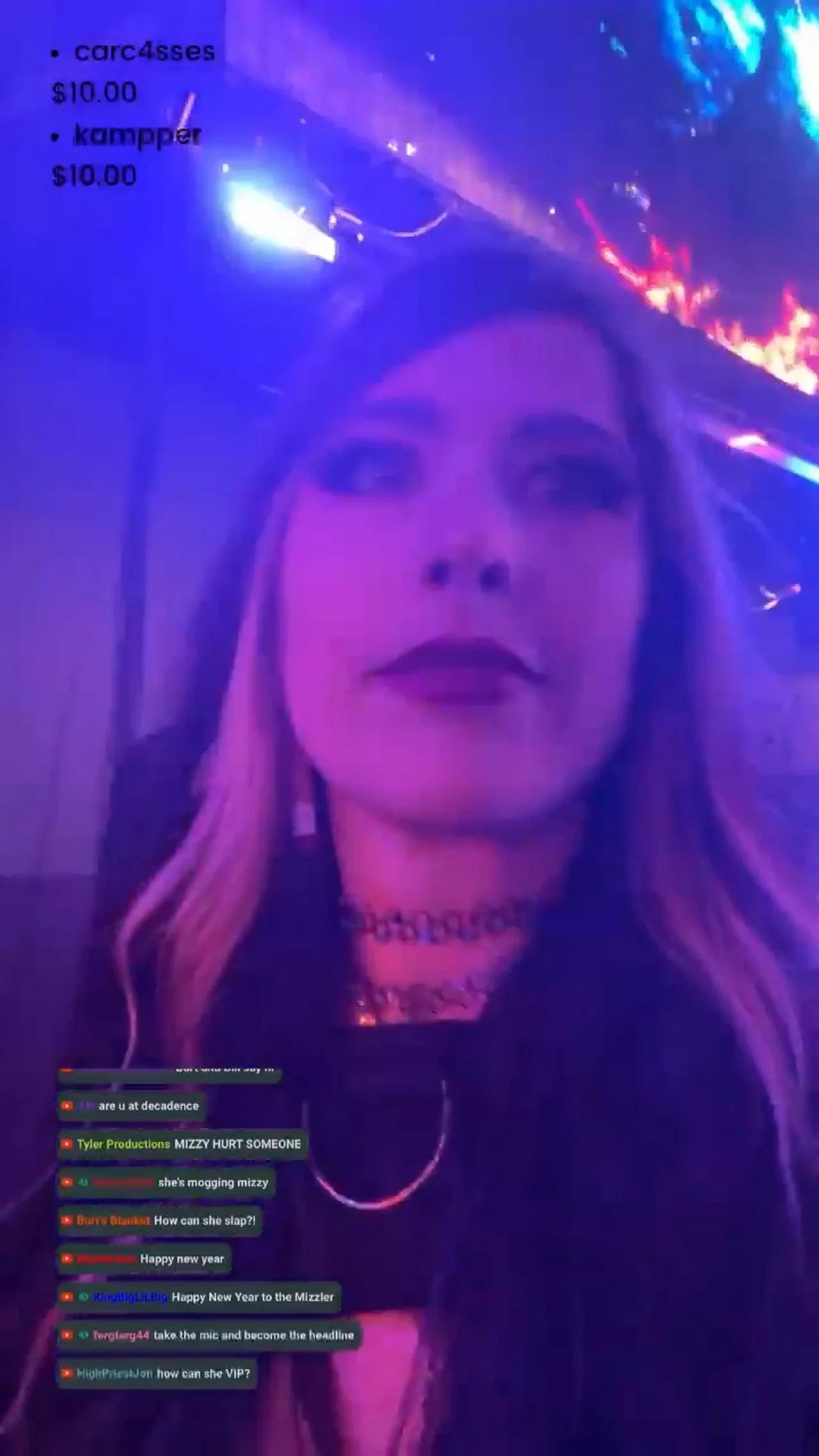 Mizzy from fishtank at rave NYE 2025