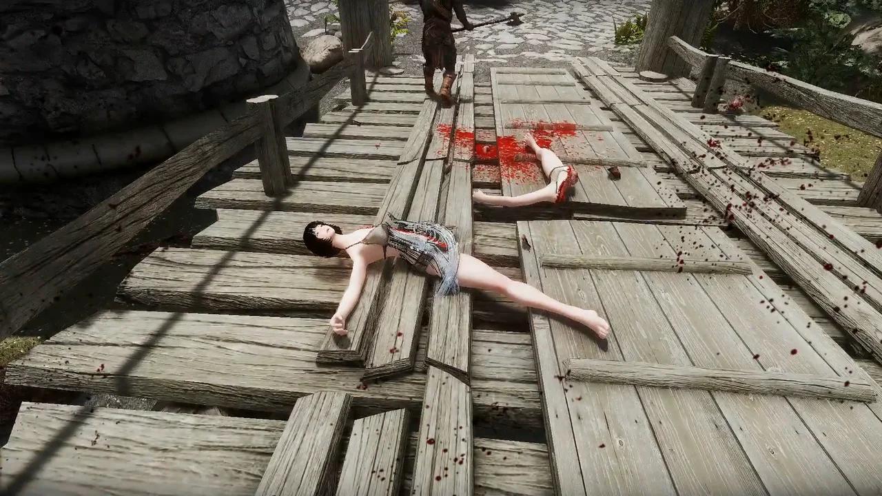 skyrim ryona | old video backup