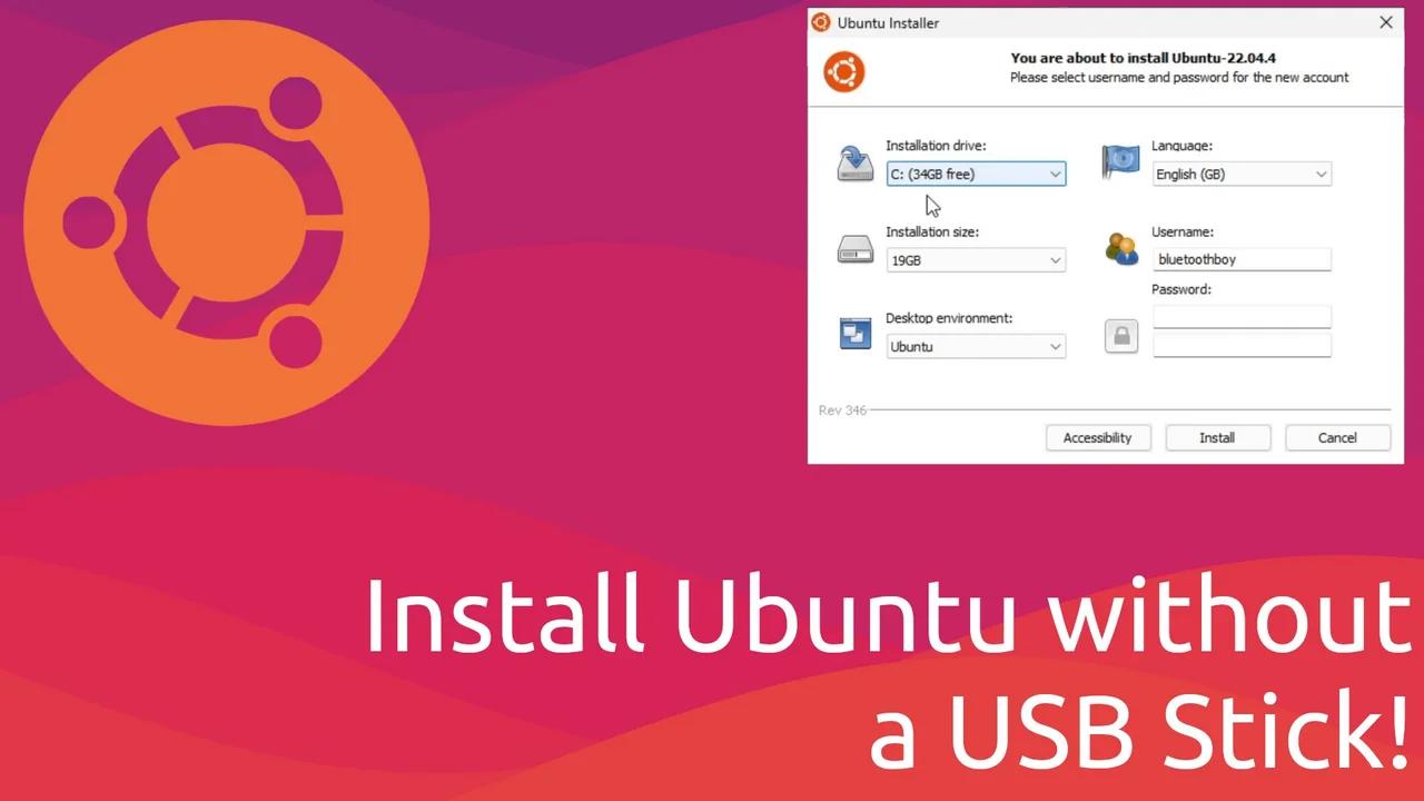 How to install Ubuntu without a USB Stick! [Tutorial]