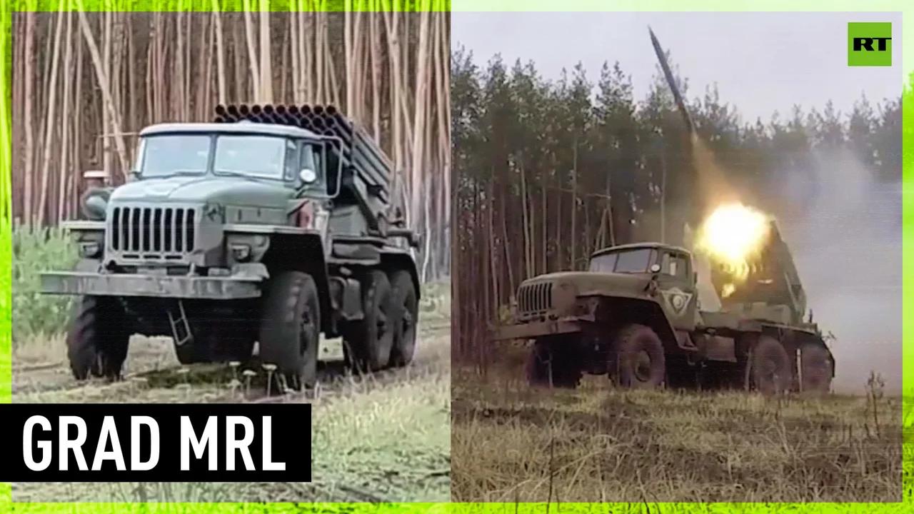 Grad MRL operated by mobilized military personnel strikes Ukrainian ...