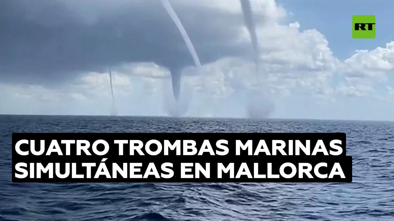 Cuatro trombas marinas aparecen frente a las costas de España