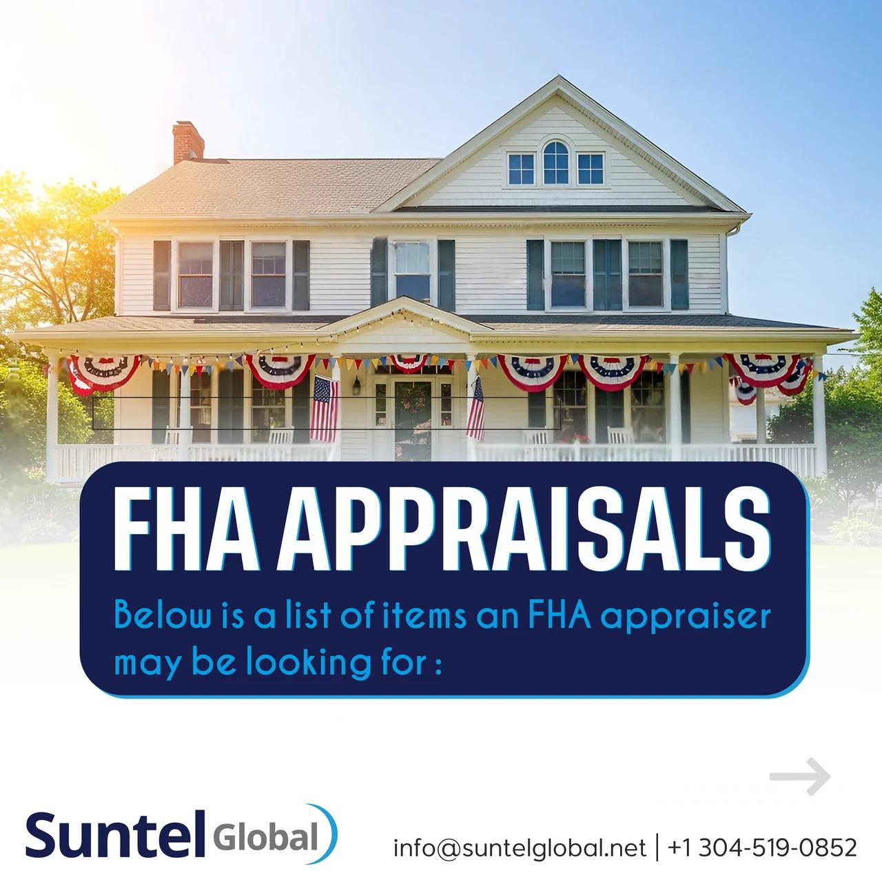 FHA Appraisal Checklist