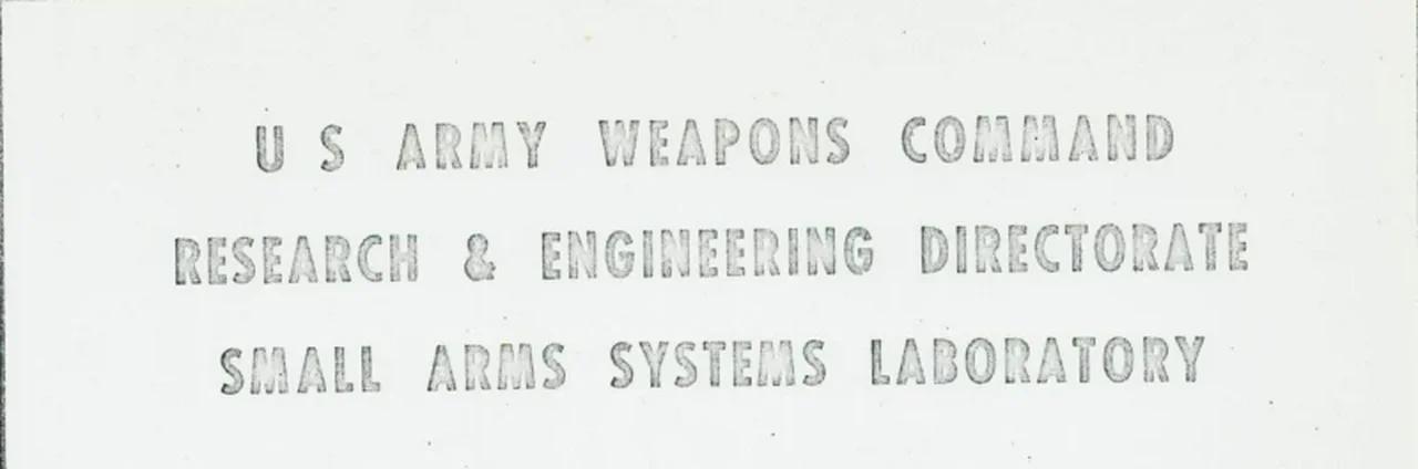 Technical Notes on Small Arms Design 1968