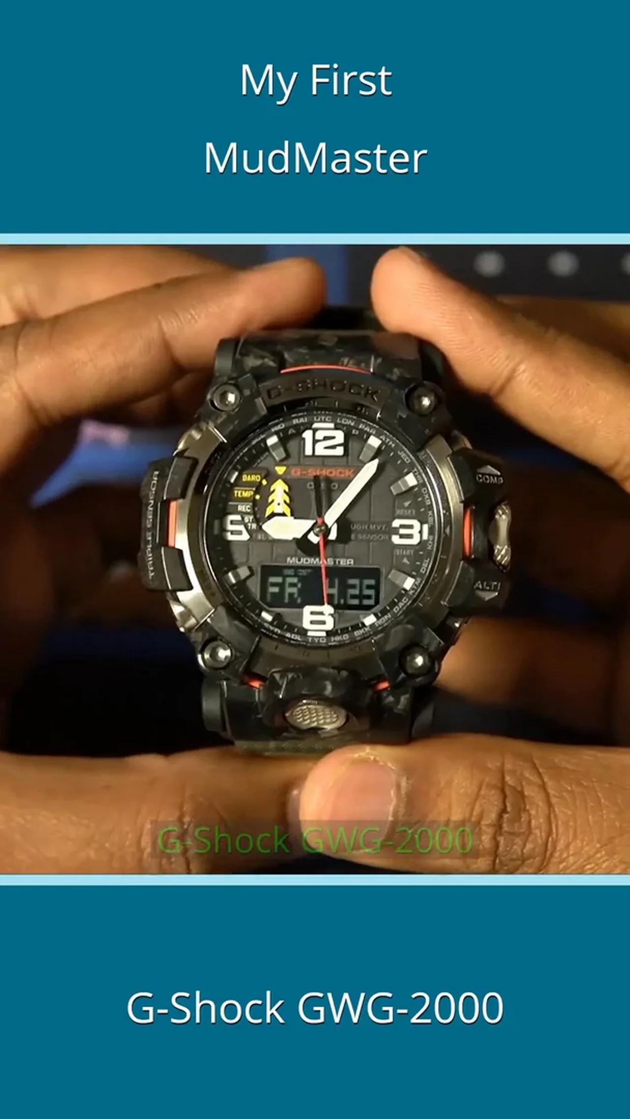 My First MudMaster: G-Shock GWG-2000 #Casio #GShock #Wristwatches #Shorts